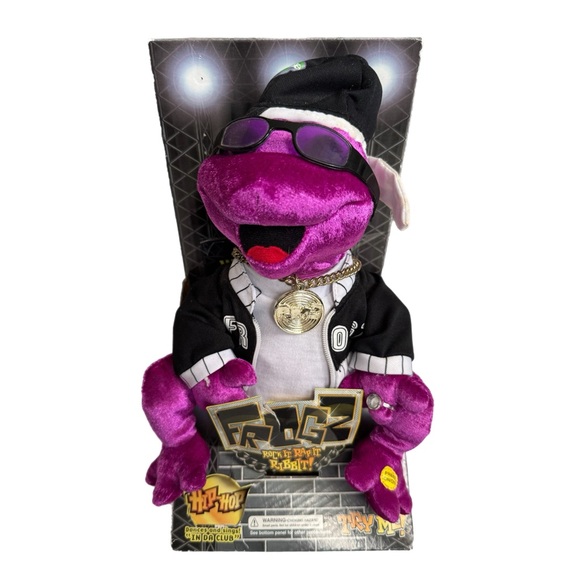 Gemmy | Toys | Vintage Gemmy Frogz Rock It Rap It Ribbit Hip Hop Plush ...